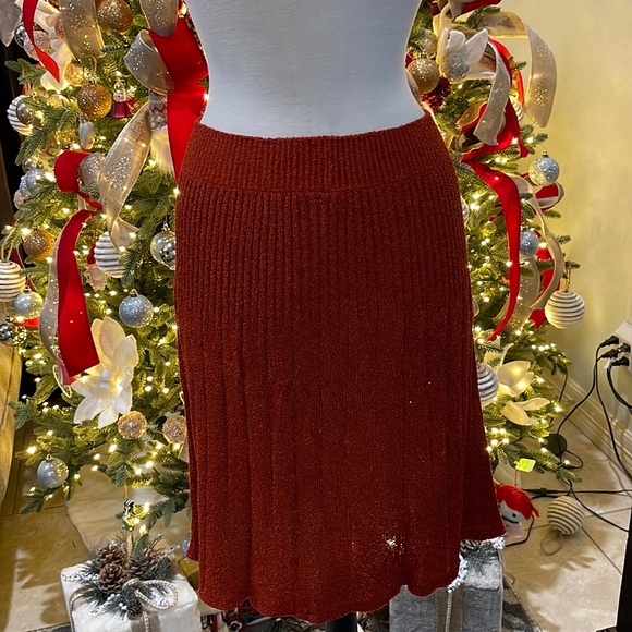 French Rags | Skirts | Vintage French Rags Orange Knit Skirt | Poshmark